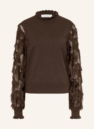 Rino&Pelle Rino & Pelle Pullover Janique Im Materialmix braun