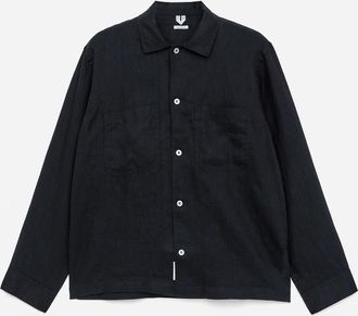 Arket Lockeres Leinenhemd -Blau