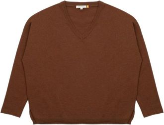 Talking Walls Femme, Pulls, Brun, Taille: 34 FR Pull Relax Coupe D&eacute;contract&eacute;e