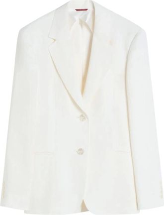 Max Mara Femme, Vestes, Beige, Taille: 42 FR Giacca