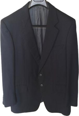 Ermenegildo Zegna Zegna Navy Cashmere Blend Blazer Size L