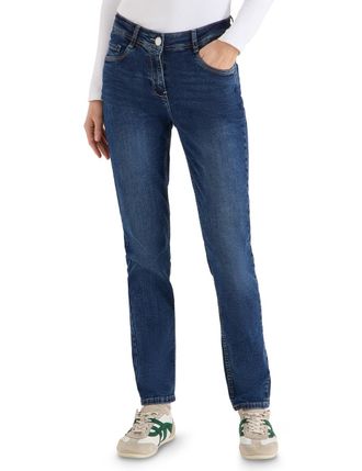 Cecil Jeans im Slim Fit mid Blue wash 32