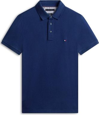 Tommy Hilfiger Piqu&eacute;-Poloshirt Slim Fit 1985 mit Stretch und Logo-Stickerei in