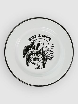 THE DUDES Surf And Curse Enamel Plate multicolor
