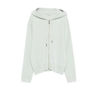 Moncler Cashmere & Wool Zip-Up Hoodie - - Sweatshirts & Hoodies - Damen - Gr&uuml;n - S