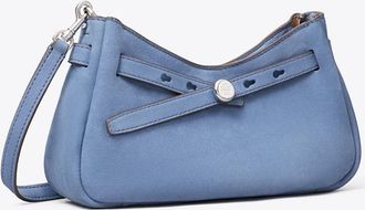 Tory Burch Damen Romy Nubuck Zip-Top Crossbody Bag