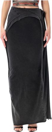 Ottolinger Ottolinger, Femme, Jupes, Noir, Taille: 38 FR Slitted Maxy Skirt
