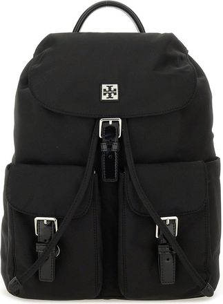 Tory Burch Womens Backpack Virginia Black Shoulder Bags