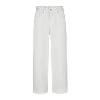 Generic Jean pour homme Coupe droite classique Pantalon vintage uni l&eacute;ger et confortable avec poches Pantalon en jean basique d&eacute;contract&eacute; tendance, blanc, XXL
