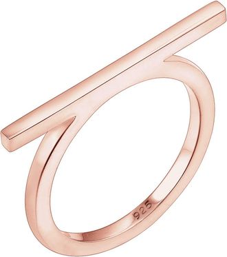 Elli Ring Damen Geo Minimal Blogger Trend Edgy in 925 Sterling Silber