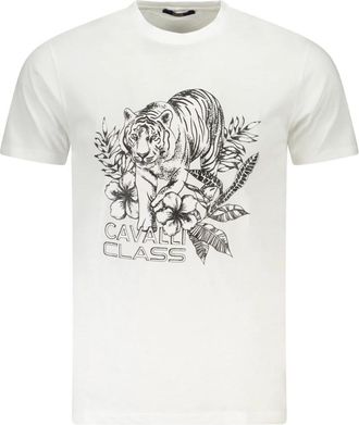 Cavalli Kurz&auml;rmeliges T-Shirt - - Tops - Herren - Wei&szlig; - L