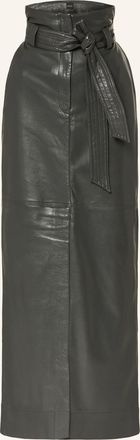 HUGO BOSS Rock Vacaro In Lederoptik grau