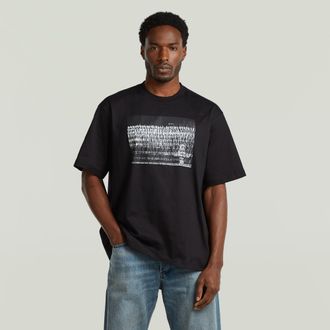 G-Star Photo Print Loose T-Shirt - Schwarz - Herren