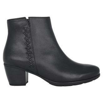 Gabor Schwarze Stiefelette mit Absatz - - Shoes - Damen - Schwarzk - 40 1/2 EU