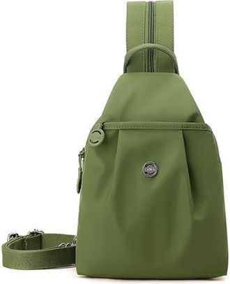 Generic Petit sac &agrave; bandouli&egrave;re pour femme, sac &agrave; dos &agrave; bandouli&egrave;re, sac de poitrine d&eacute;contract&eacute;, sac &agrave; dos &agrave; bandouli&egrave;re pour randonn&eacute;e, voyage, Vert, Small
