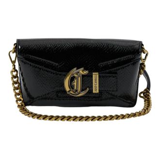 Just Cavalli Metallic Snake Print Clutch - - Bags - Damen - Schwarzk - ONE SIZE