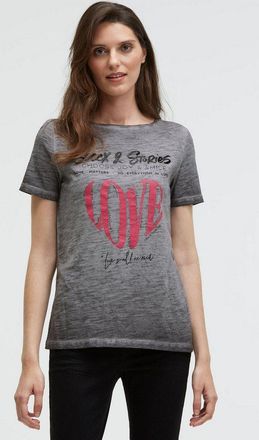 soccx Rundhalsshirt mit U-Boot-Ausschnitt