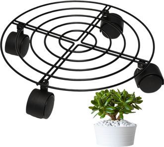 Generic Standpflanze mit Rad - Pflanzenrollen, multifunktionales rundes Dringing Botser | Hochleistungsblumenauto, Blumenauto, weicher Gartenschieber, Terrass