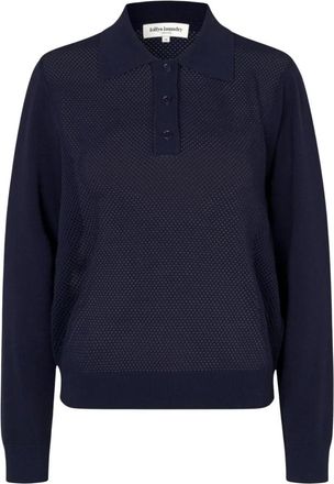 Lollys Laundry Polohemd - - Tops - Damen - Blau - S