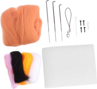 DOITOOL DIY Filzset f&uuml;r Anf&auml;nger Shiba Inu Bastelset mit Wolle und Werkzeugen Kreatives DIY Filzen Materialkit f&uuml;r Erwachsene zum Selbermachen von Miniatur hu