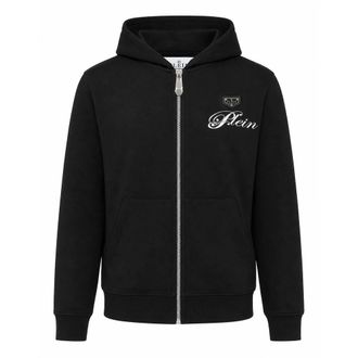 Philipp Plein Hoodie Sweatjacket Teddy - - Sweatshirts & Hoodies - Herren - Schwarzk - 3XL