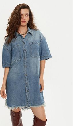 One Teaspoon Jeanskleid 26541 Blau Relaxed Fit