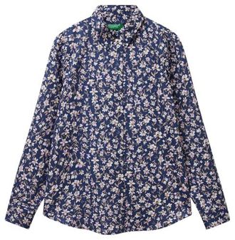 Benetton Chemise Camicia 5q6sdq0ay pour Femme, Multicolore, M