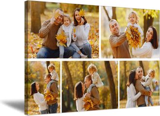 Generic Ividuelles Leinwandbild mit Rahmen Personalisierte Kunstdrucke Personalisieren Sie Ihr Foto auf Leinwand Bild für Schlafzimmer Wohnzimmer Familie Hoch