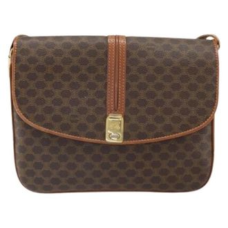 Celine Pre-owned Vintage Macadam Schultertasche - - Pre-owned - Damen - Braun - ONE SIZE