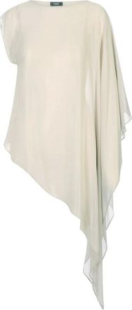 PESERICO Femme, Vestes, Gris, Taille: 42 FR Cape Asym&eacute;trique Aurea