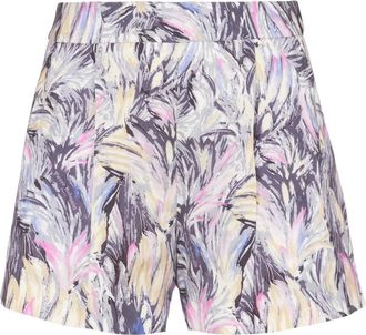 Balmain Femme, Shorts, Multicolore, Taille: 36 FR Feather Print Shorts