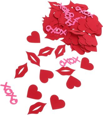 NUOBESTY Biologisch Abbaubares Papierkonfetti Satz mit Liebesherzen Romantisches Party und Hochzeitskonfetti Tischdekoration f&uuml;r Valentinstag und Jubil&auml;en Mult