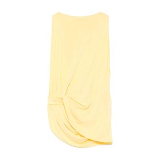 Jacquemus Femme, Tops, Jaune, Taille: 40 FR Haut Jaune Coucher de Soleil avec Détails Torsadés