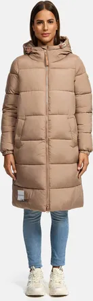 Marikoo Winterjacke MARIKOO Nomadiaa, Damen, Gr. XXL, grau (taupe grau), Obermaterial: 100% Polyester. Innenseite: 100% Polyester. Futter: 100% Polyester. Wat