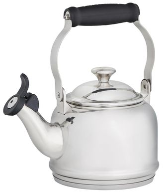 LE CREUSET Le Creuset Pfeifender Teekessel mit Metall-Finish, 1,7 qt, Edelstahl