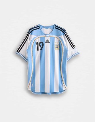 adidas adidas Football Argentine maillot domicile Messi 2006 en bleu-Blanc