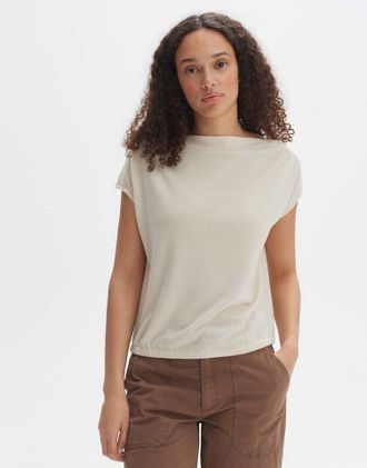 OPUS Kurzarmshirt Softes Shirt SURBAN Regular in Melange Optik