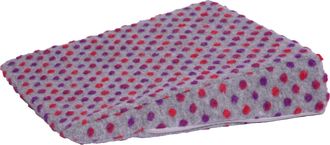 Linke Licardo Therapie Keilkissen mit Wollbezug, 40x40x8 bis 1 cm hellgrau