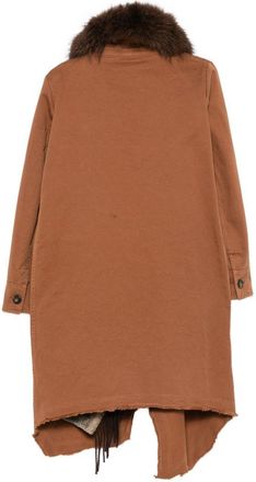 Bazar Deluxe Fur-Collar Coat - Camel