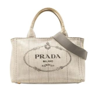 Prada Sac bandouli&egrave;re en denim Pre-owned - Femme - Pre-owned - Beige - Taille: ONE Size