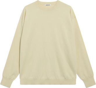 Auralee Giza High Gauge Knit P/O - - Sweatshirts & Hoodies - Herren - Beige - L