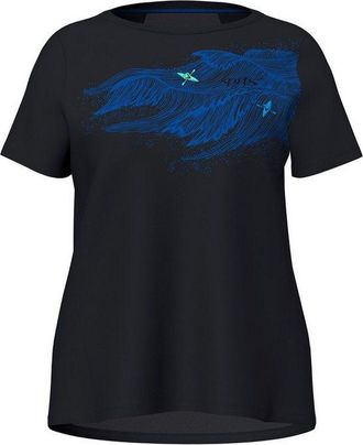Ulla Popken T-Shirt Funktions-Shirt Wellen Halbarm
