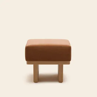 Madura Tabouret Anca Dalila fauve - MARRON