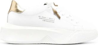 Giuliano Galiano Homme, Chaussures, Blanc, Taille: 42 EU Baskets Blanc Or Nemesis2Nappawhitegold