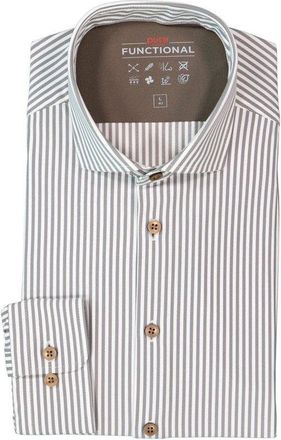 Pure Herren Hemd braun gestreift