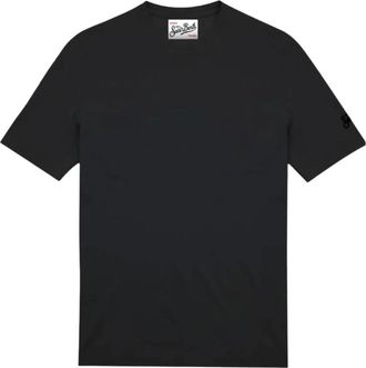 MC2 Saint Barth Homme, Tops, Noir, Taille: M T-shirt Orson en jersey cr&ecirc;p&eacute;