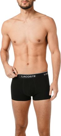Lacoste Herren Trunks schwarz Baumwolle & Mix unifarben