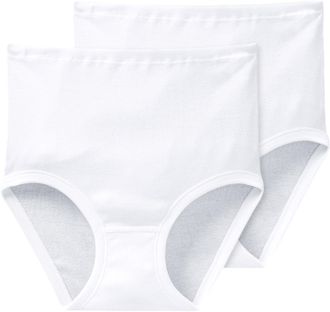 Schiesser Taillenslip SCHIESSER Original Classics, Damen, Gr. 38, wei&szlig; (100, wei&szlig;), Feinripp, Obermaterial: 100% Baumwolle, unifarben, k&ouml;rpernah, Unterhosen Tai