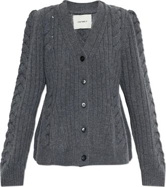 Lisa Yang Cardigan en Cachemire Leire - Femme - Pulls - Gris - Taille: 36 FR