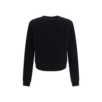 Rick Owens Alpaca Blend Crew Neck Sweatshirt - Black